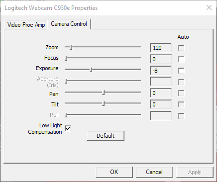 Camera parameters – Legacy Helpdesk