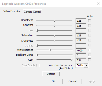 Camera parameters – Legacy Helpdesk