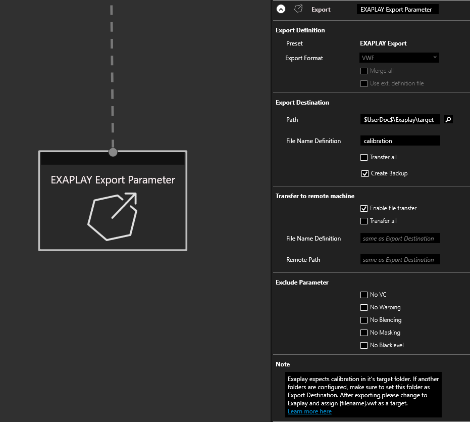 Export to EXAPLAY – Legacy Helpdesk