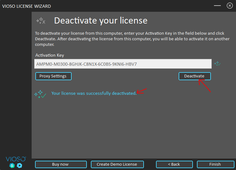 License transfer for VIOSO6 and EXAPLAY – Legacy Helpdesk
