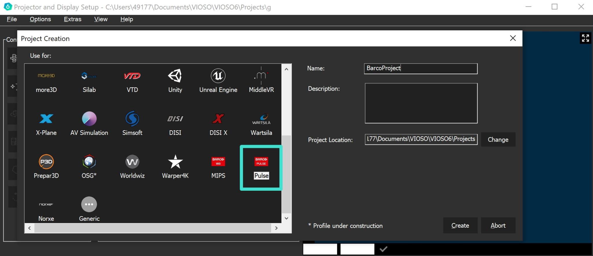 Barco Pulse Export – VIOSO Helpdesk